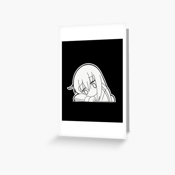 "Bocchi the Rock! Sad Bocchi" Greeting Card for Sale by AmberBakker ...