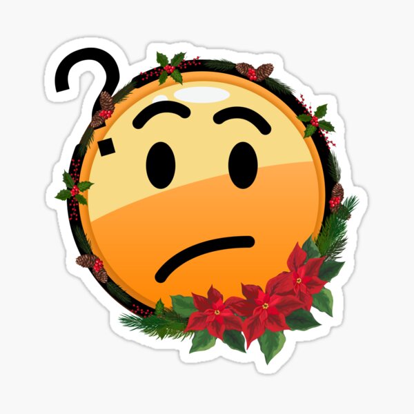 "Confused Face Emoji" Sticker for Sale by Ora24 | Redbubble