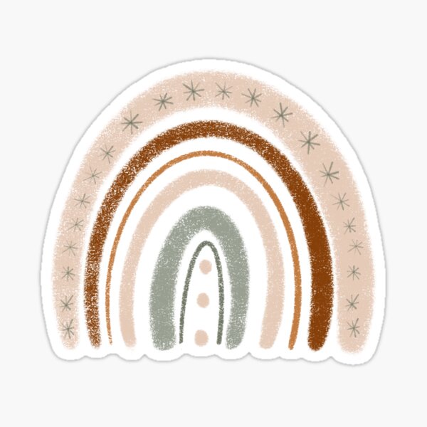 "Boho rainbow stickers" Sticker for Sale by wildernoord | Redbubble