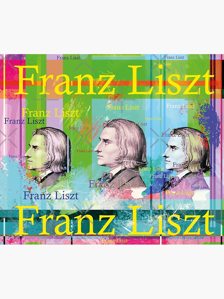 "nostalgic retro portrait of the Austro-Hungarian composer Franz Liszt ...