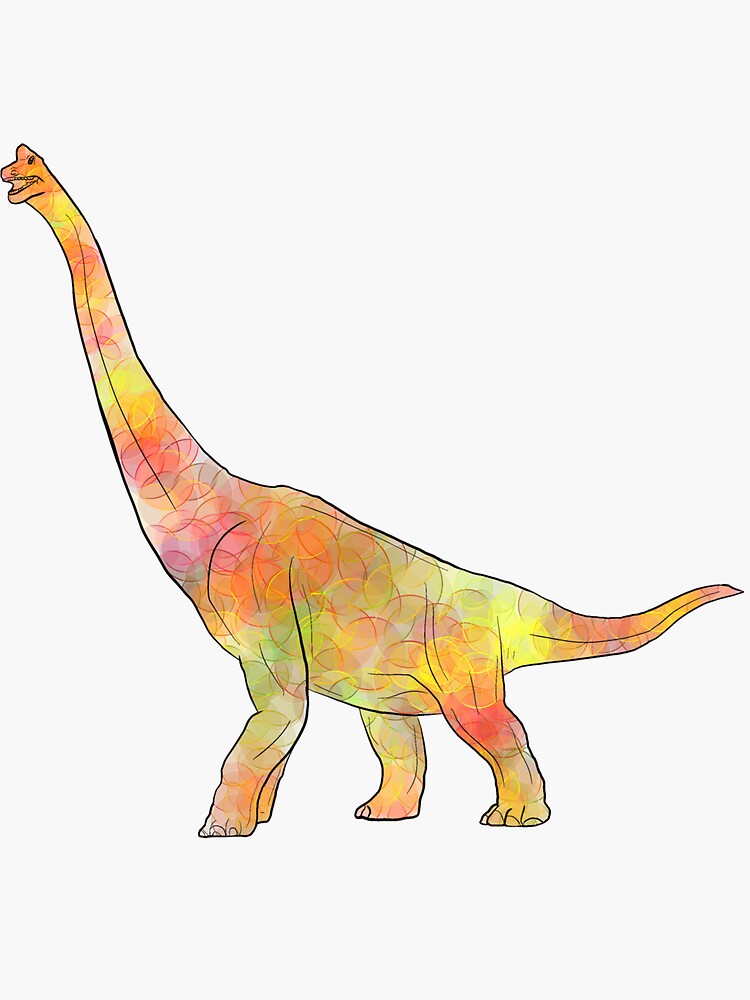 "Brachiosaurus " Sticker for Sale by Dino-rarw-us | Redbubble
