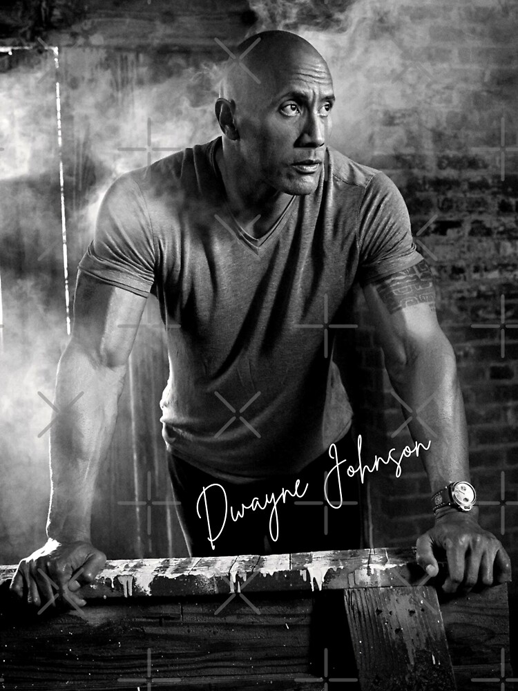 "Dwayne Johnson" Sticker for Sale by Yunio-B | Redbubble