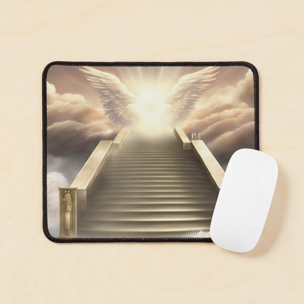 "Stairway To Heaven - Angel Wings Welcome to Heaven" Sticker for Sale ...