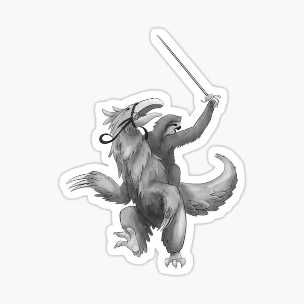 "Anachronistic Warbeasts: Therizinosaurus and Sloth" Sticker for Sale ...