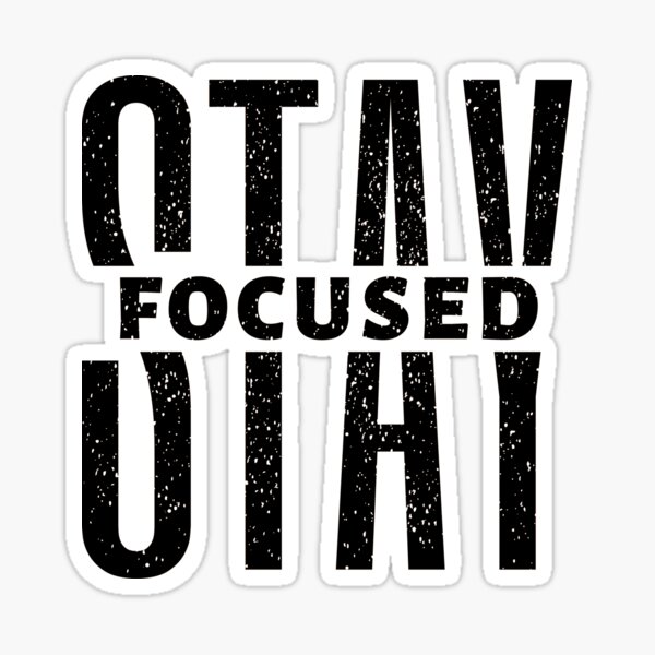 "Stay Focused | Motivational Quote | Inspirational Quote" Sticker for ...