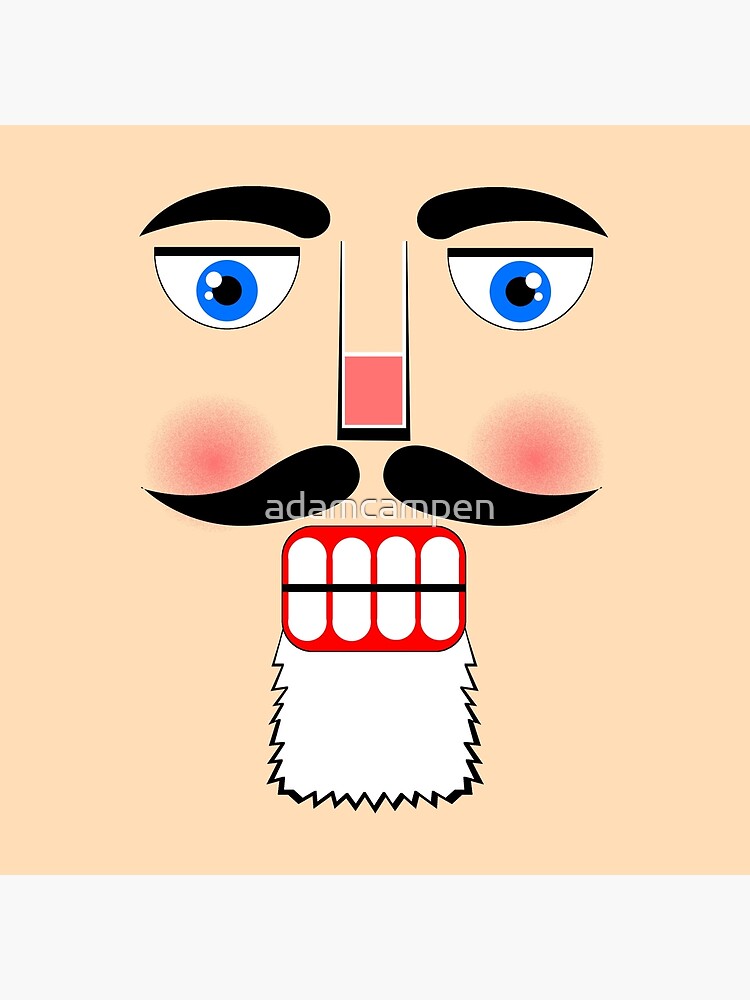 "The Nutcracker Face" Pillow for Sale by adamcampen | Redbubble