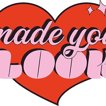 "Made you look" Sticker for Sale by agata-WLDD | Redbubble