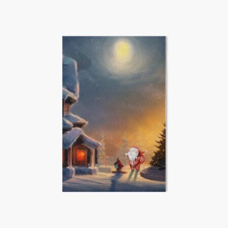 "Christmas Santa Snow Scene AI Background With Added Elements Christmas ...