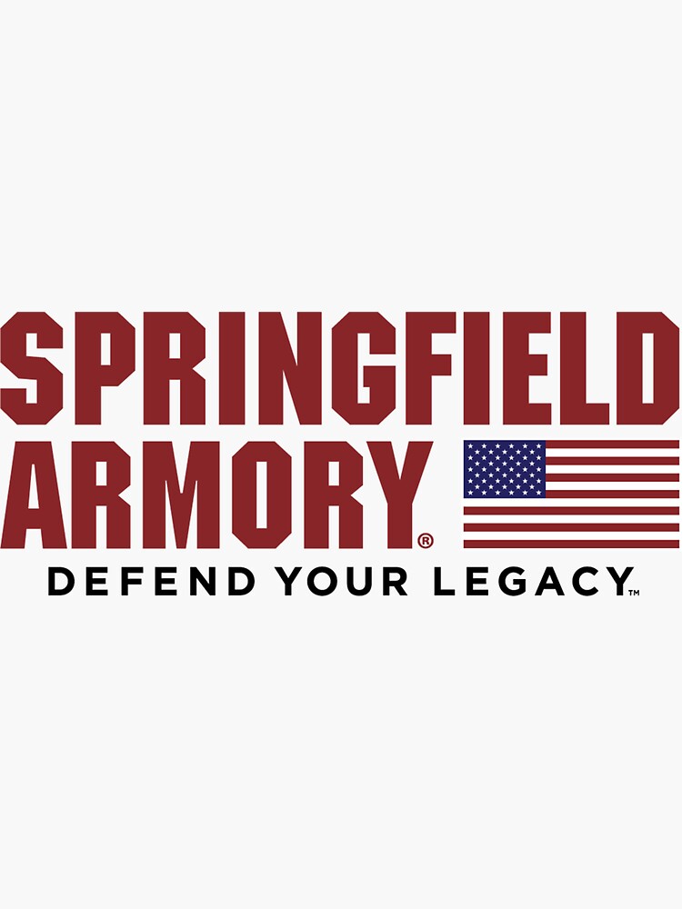 "american springfield armory logo" Sticker for Sale by JerryWynn ...