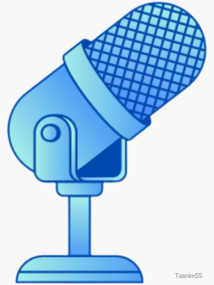 "Microphone " Sticker for Sale by Tasnim55 | Redbubble