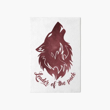 "Leader of the Pack - Shiny Bronze Howling Alpha Wolf Head" Art Board ...