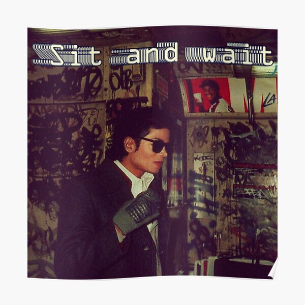 "Sit and Wait" Poster for Sale by Vanity1993 | Redbubble