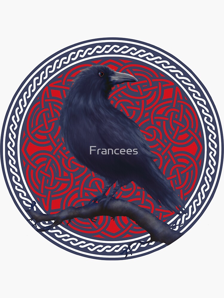 "Raven Celtic" Sticker for Sale by Francees | Redbubble