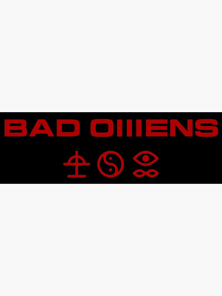 "Bad Omens Red Logo + Symbols" Poster for Sale by TNKART | Redbubble