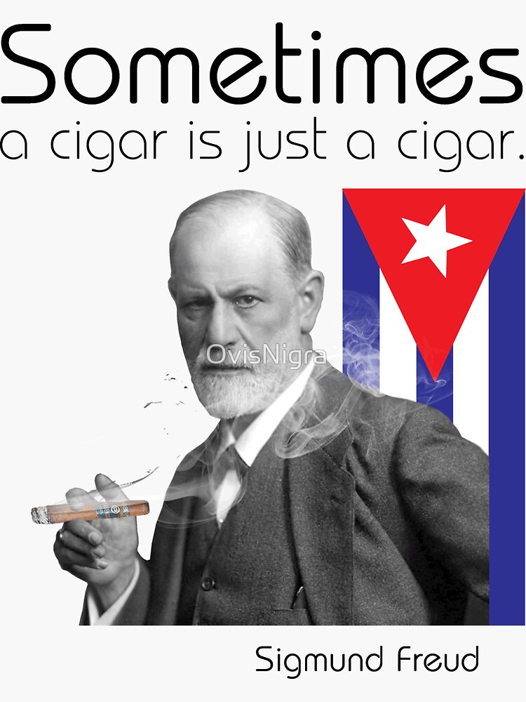 "Freud's Cuban cigar" Sticker for Sale by OvisNigra | Redbubble