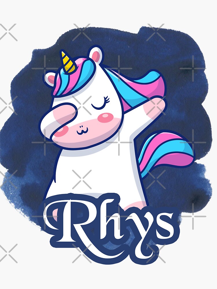 "Custom Rhys Name - Rhys Name" Sticker for Sale by MOONINSPIRATION ...