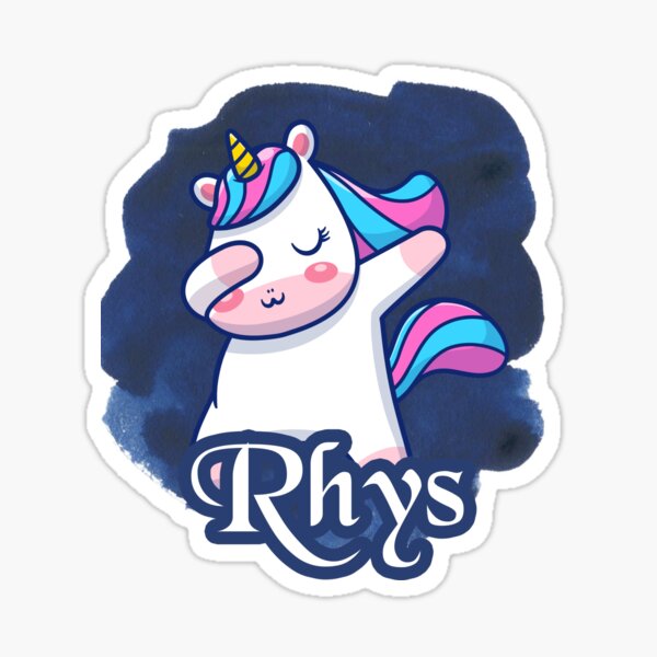 "Custom Rhys Name - Rhys Name" Sticker for Sale by MOONINSPIRATION ...