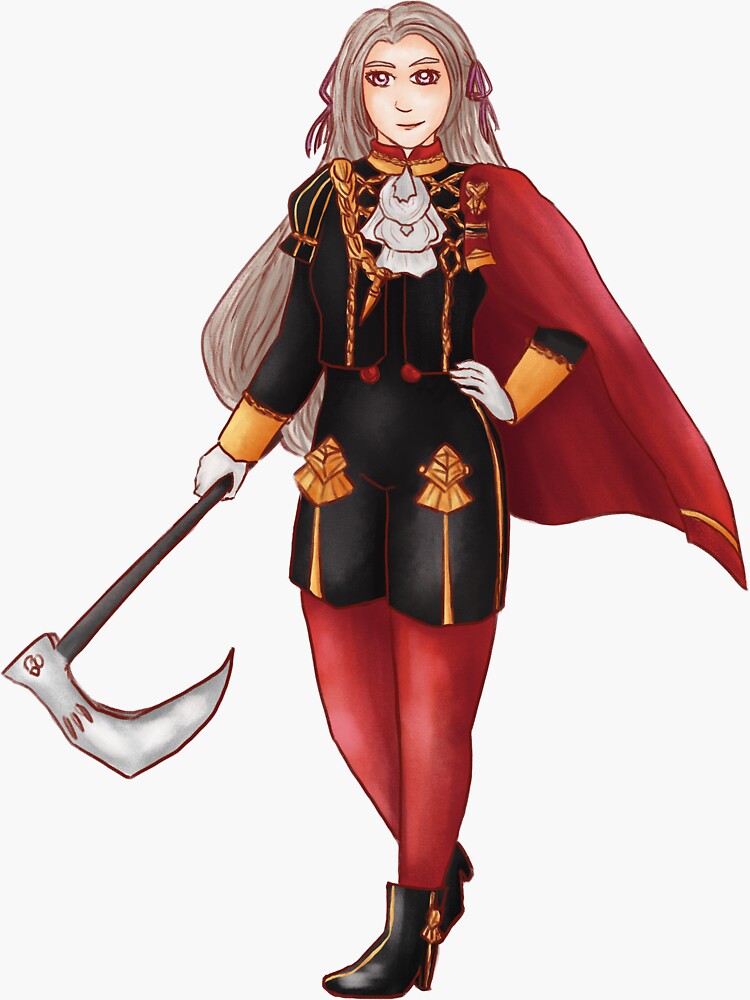 "Edelgard (pre-timeskip)" Sticker for Sale by purplesan | Redbubble