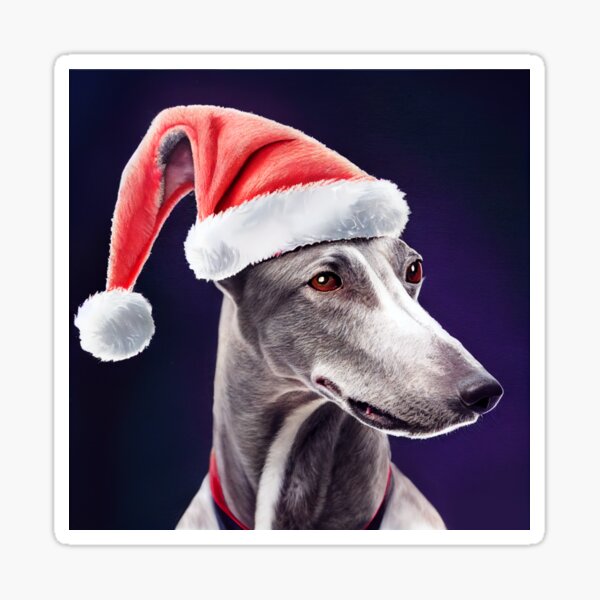 "Christmas Greyhound - Perfect For Animal Lovers" Sticker for Sale by ...