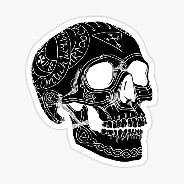 "bob the skull. The Dresden Files " Sticker for Sale by SumaloneArt ...