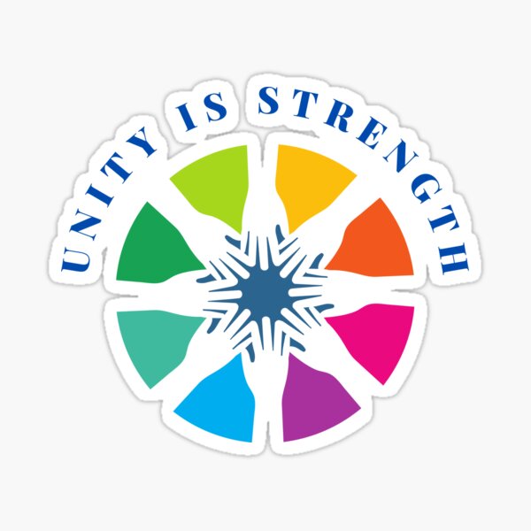 "Unity is Strength" Sticker for Sale by praveendake | Redbubble