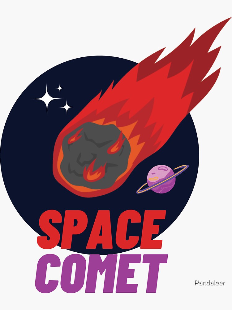 "Space Comet" Sticker for Sale by Pandaleer | Redbubble