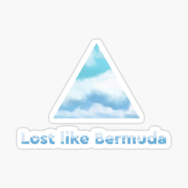 "Lost Bermuda Triangle" Sticker for Sale by NiNino | Redbubble