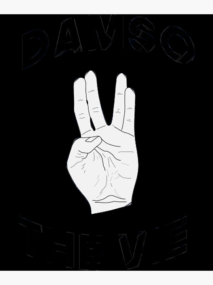 Coll Symbole Damso Rappeur Français Poster