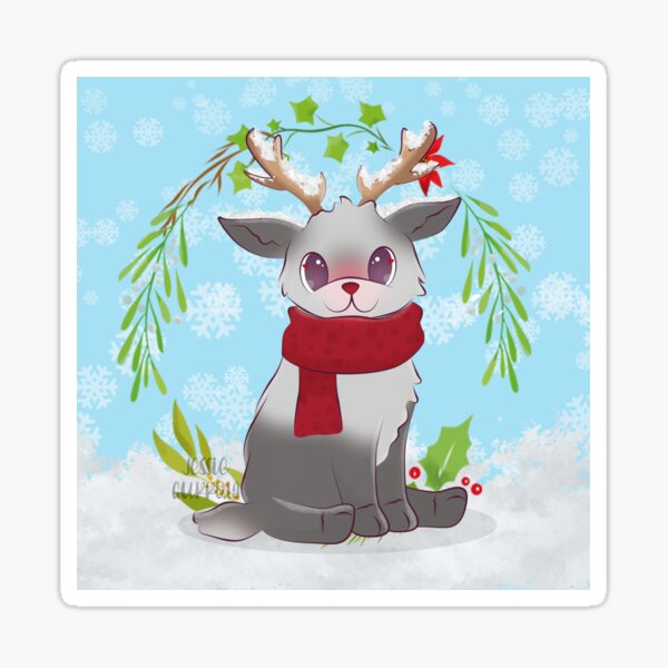 "Rudolph the red nosed reindeer" Sticker for Sale by JessieGurrola ...