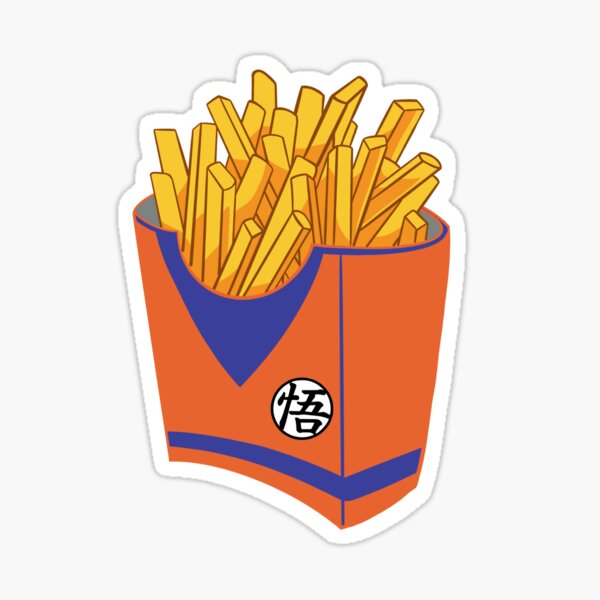"French Fry - Dragon Ball - Goku" Sticker for Sale by HHGizmo | Redbubble