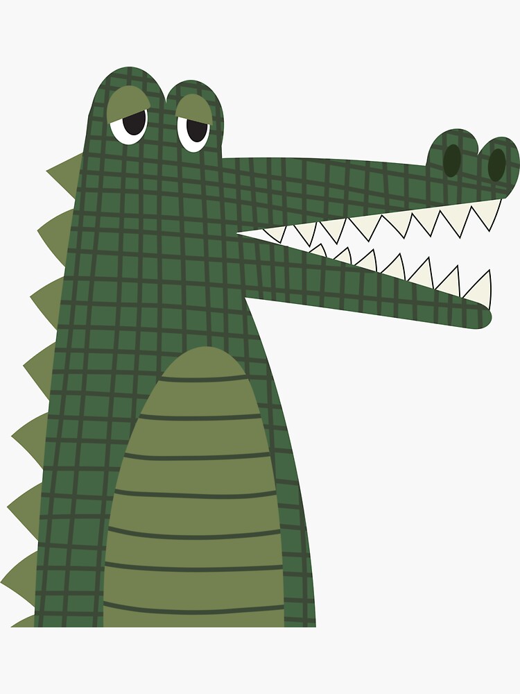 "Alligator or Crocodile - a handsome fellow" Sticker for Sale by ...