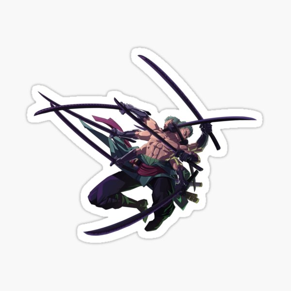 Roronoa Zoro Sticker For Sale By Xyprow Redbubble