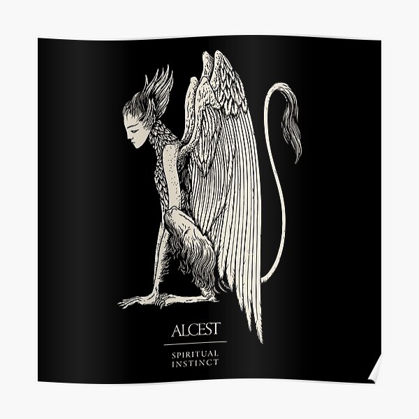"alcest band logo" Poster for Sale by hercutba | Redbubble