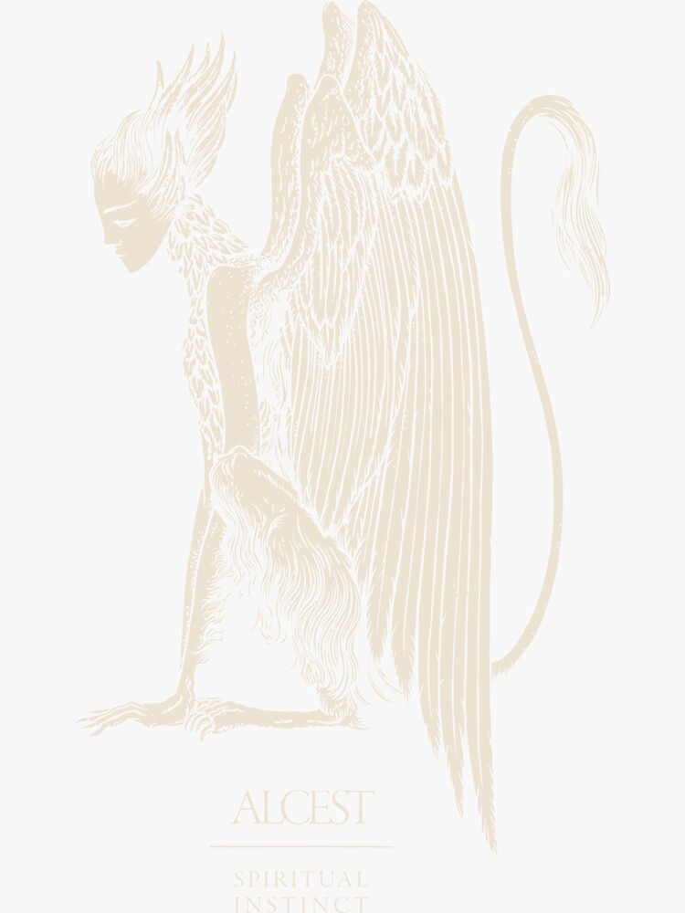 "alcest band logo" Sticker for Sale by hercutba | Redbubble