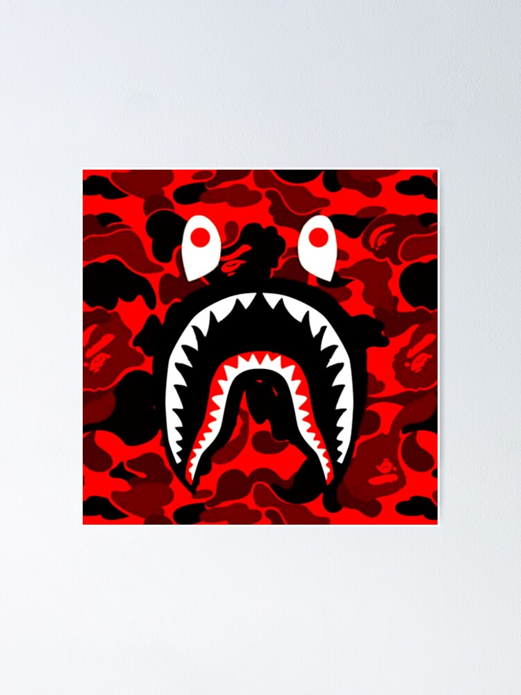"Bape Shark" Poster for Sale by lazzy-artist | Redbubble