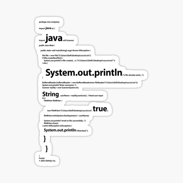 "Java coding script art " Sticker for Sale by suinext | Redbubble