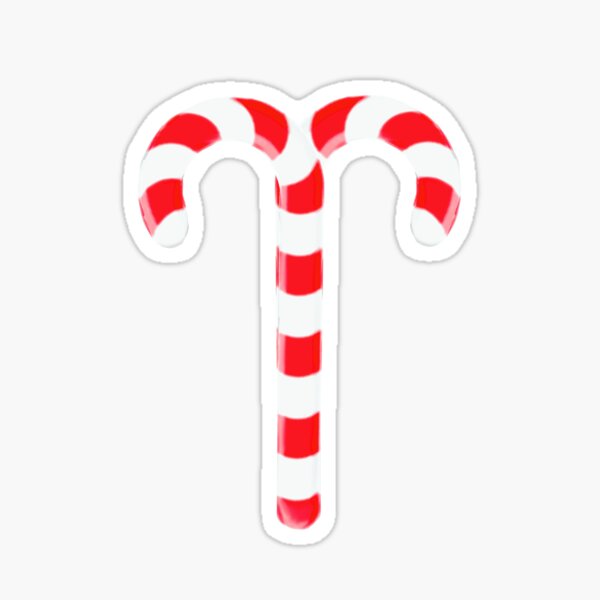 "Candy Cane double " Sticker for Sale by Krissys-Art | Redbubble