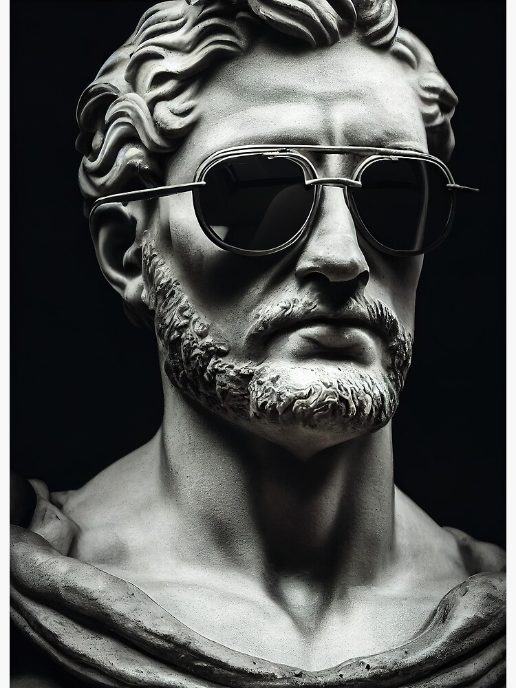 "sculpture of a Greek god with glasses picture artificial intelligence ...