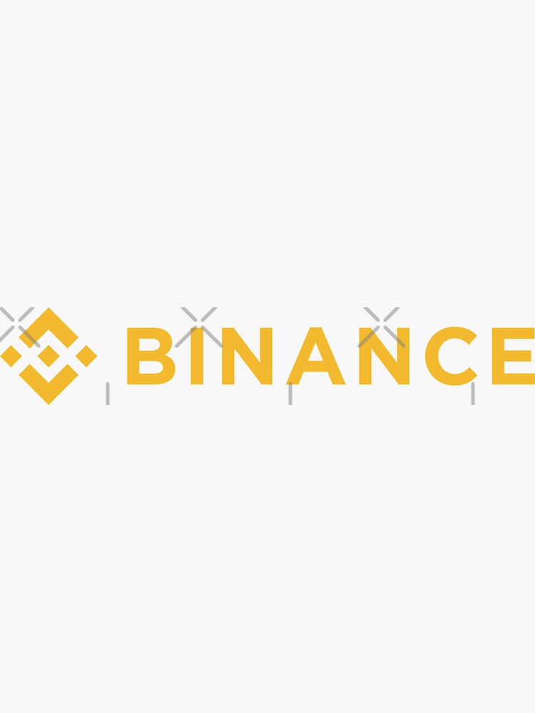 "Binance BNB Crypto Altcoin - Clean Horizontal Yellow Logo with Yellow ...