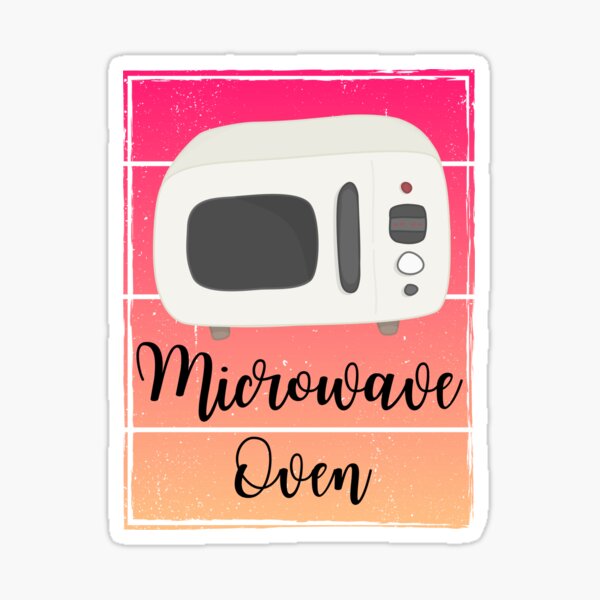 "Microwave Oven Day" Sticker for Sale by Akimatax | Redbubble