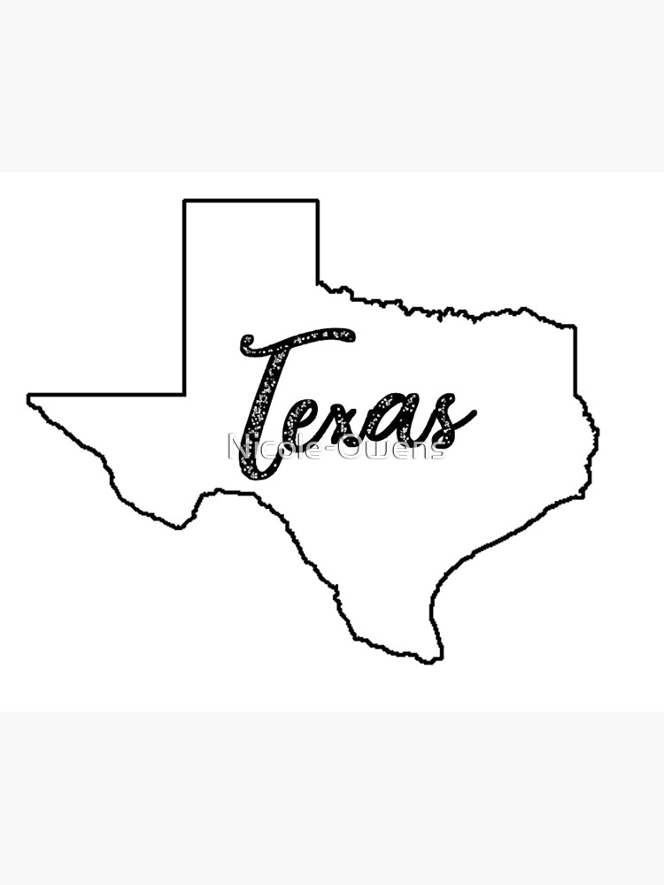 "State Outline - Texas Fancy" Poster for Sale by Nicole-Owens | Redbubble