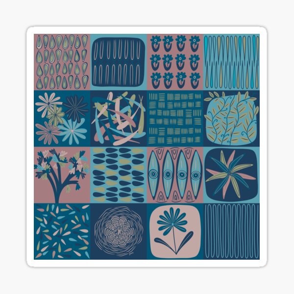 "Sowing Seeds Patchwork" Sticker for Sale by ShezWitts | Redbubble