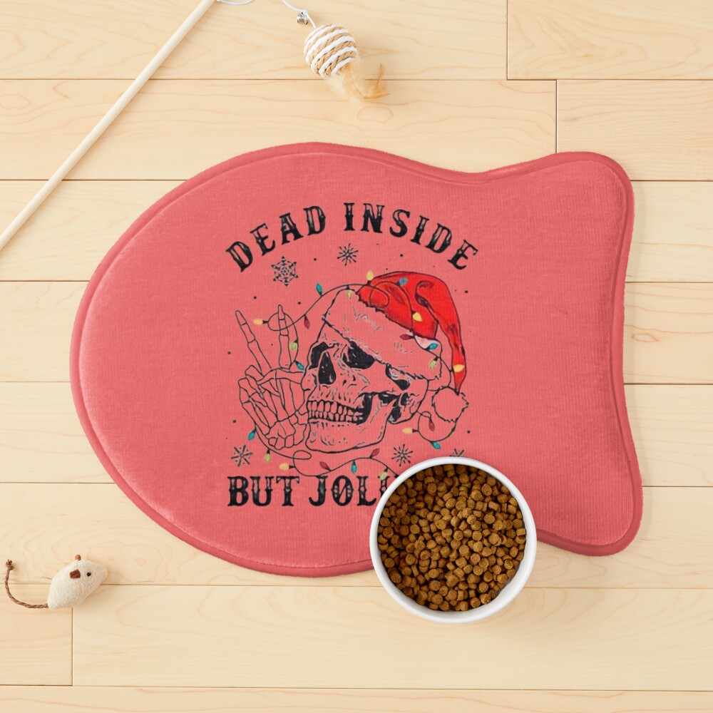 "Dead Inside But Jolly Af" Sticker for Sale by FirnandArt | Redbubble