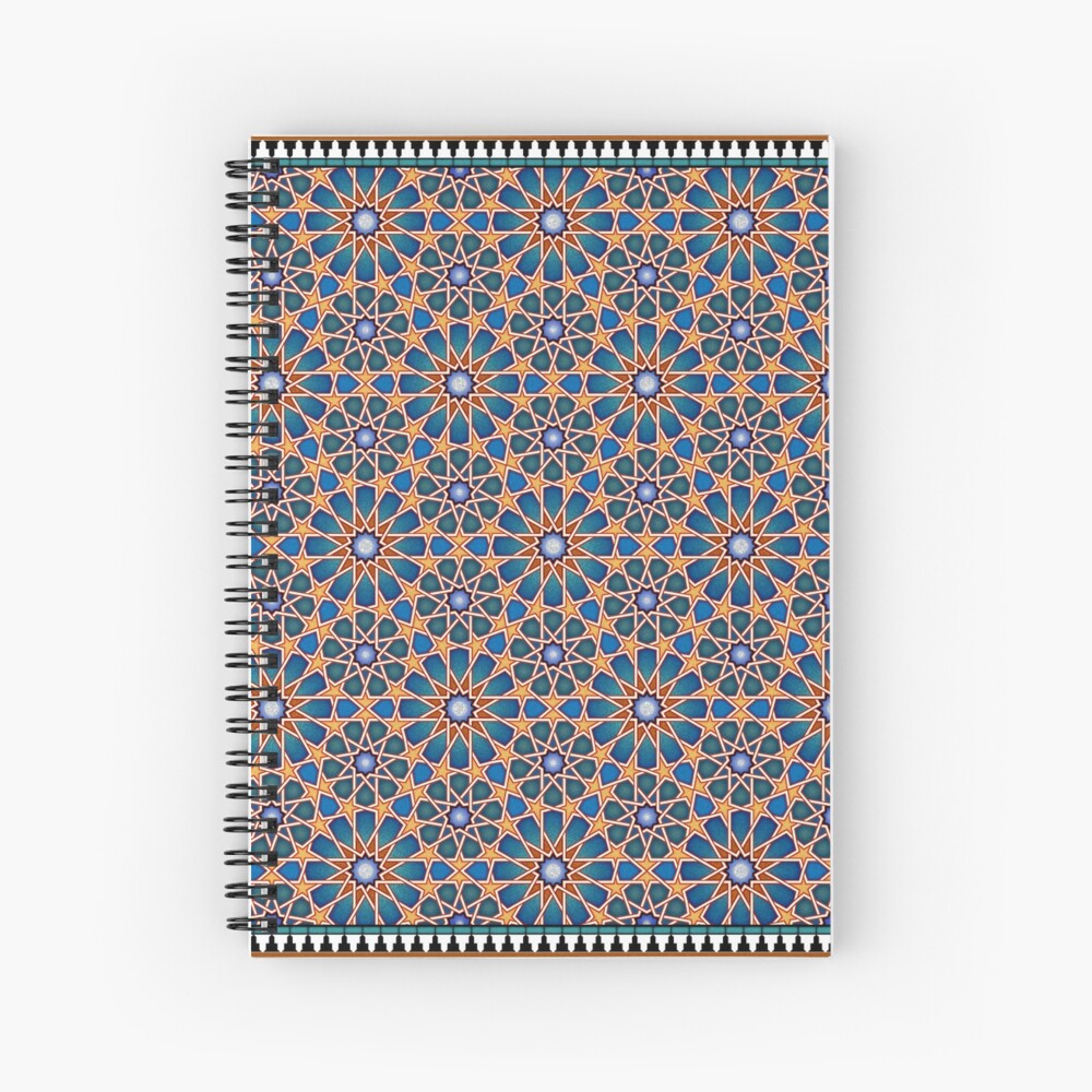 "Moorish / Islamic Pattern from the Alhambra" Spiral Notebook for Sale ...