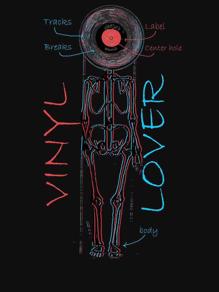 "Anatomy of a Vinyl Record" T-shirt for Sale by EdgarStudio | Redbubble ...