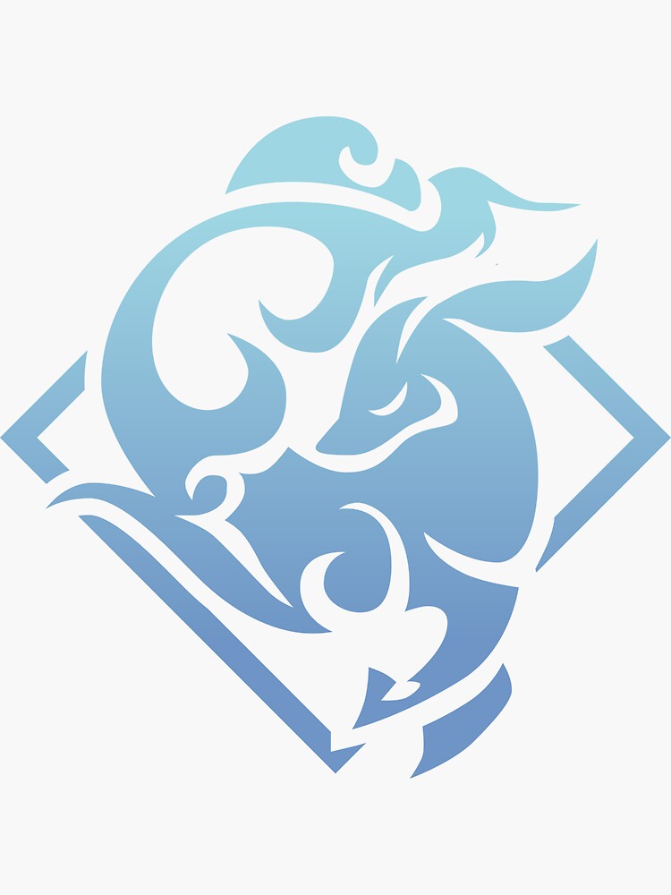 "Ganyu logo - Genshin Impact" Sticker for Sale by Damien Pepper | Redbubble