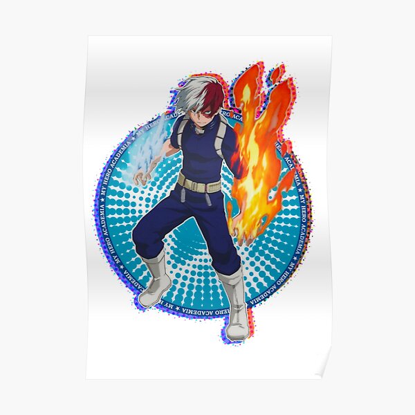 "Todoroki Shoto, My hero academa" Poster for Sale by Daimonxart | Redbubble