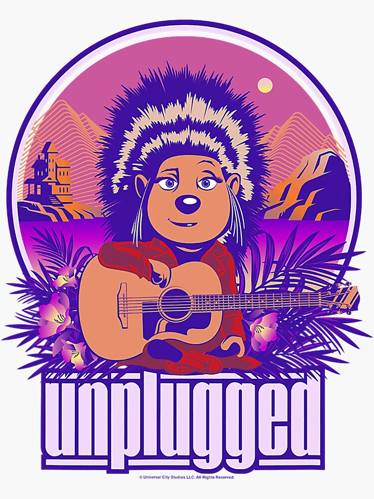 "Sing 2 Ash Unplugged Retro Poster" Sticker for Sale by buredomke5 ...