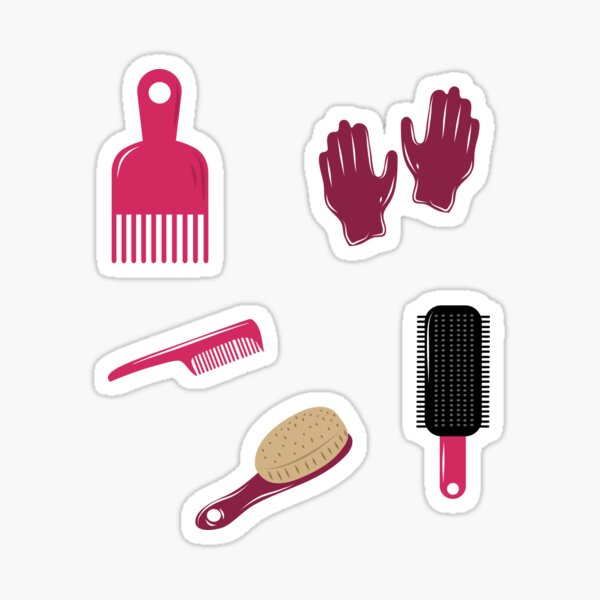 "Hairstylist Cute Tools Pack " Sticker for Sale by Akimatax | Redbubble