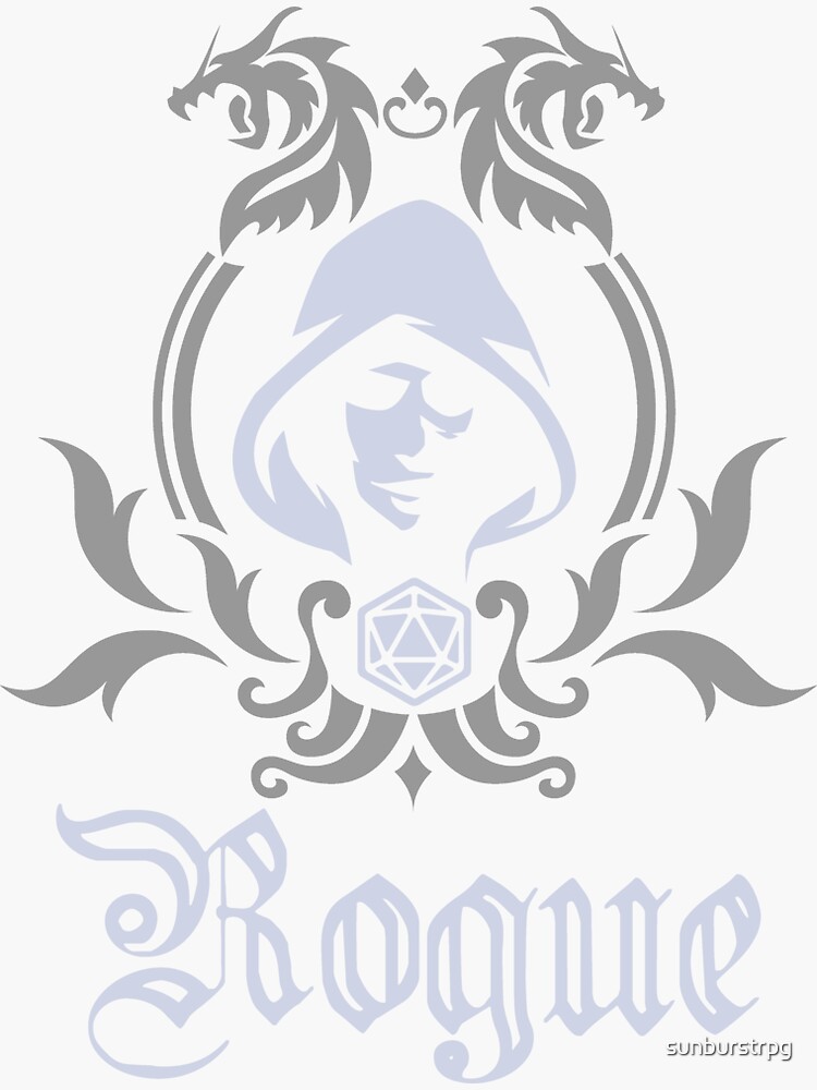 "D&D Rogue Class Simple Emblem | Dungeons and Dragons" Sticker for Sale ...